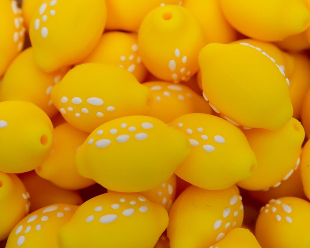 Shop Lemon Focal Beads | Silicone Beads | Bella’s Bead Supply